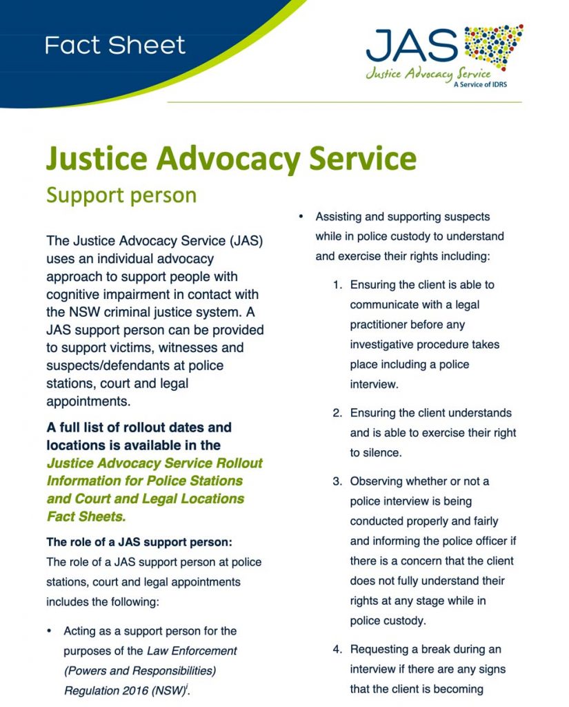FAS-Factsheet-Support-Person - IDRS